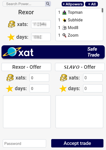 New Trade Options - Suggestions - xat Forum